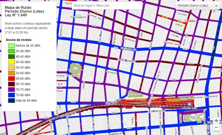 Mapa de ruido: casi todas las calles del Abasto superan de día el ...