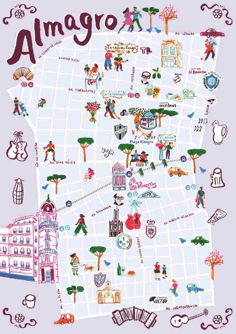 Día de Almagro: así es el mapa que María Luque ilustró con la ...